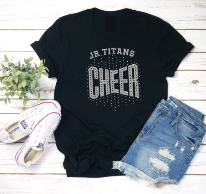 Glitter Jr. Titans Cheer T-Shirt (Youth, Unisex & Womens) – Mirror Hour Co.